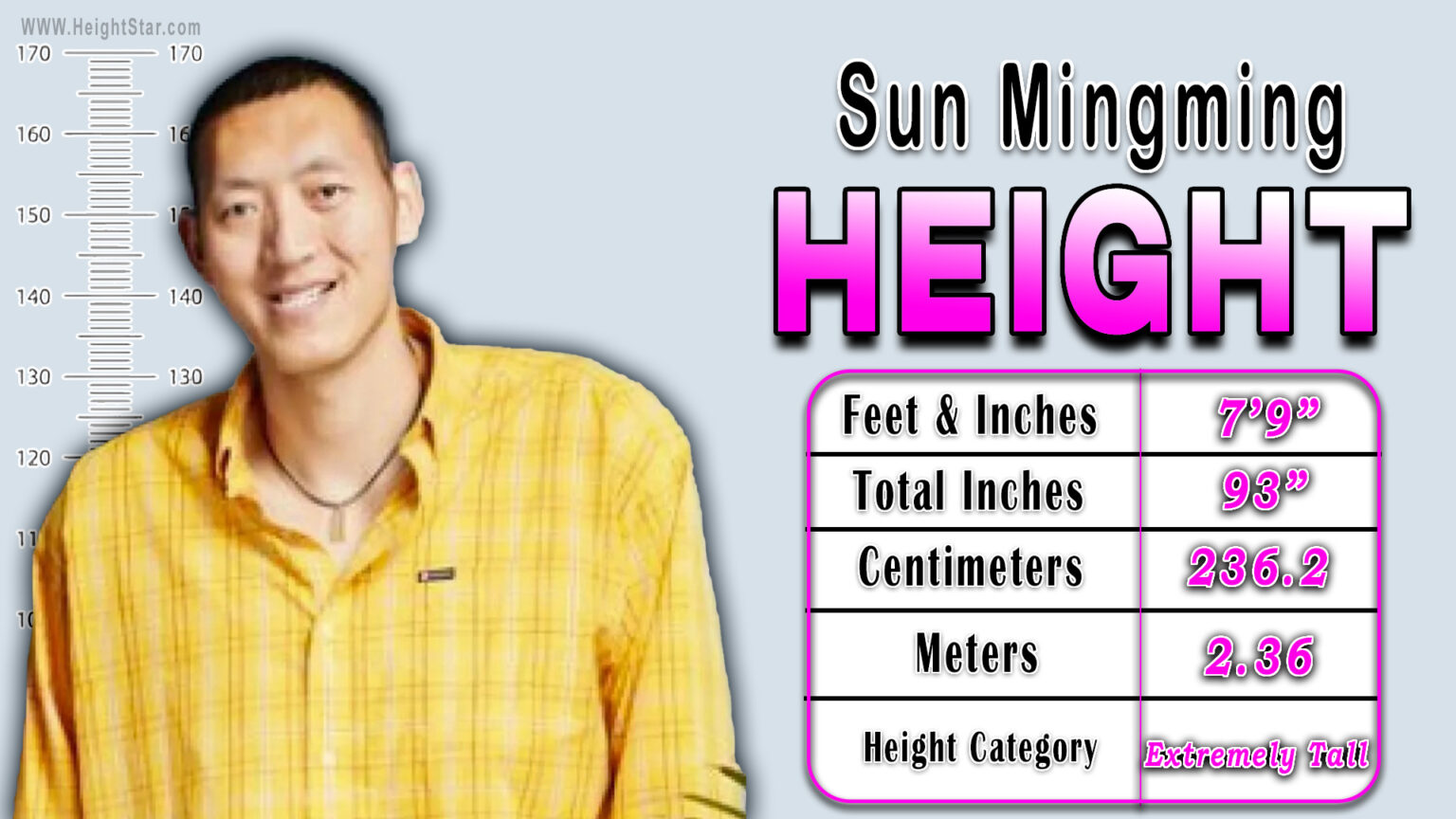 Sun Mingming Height