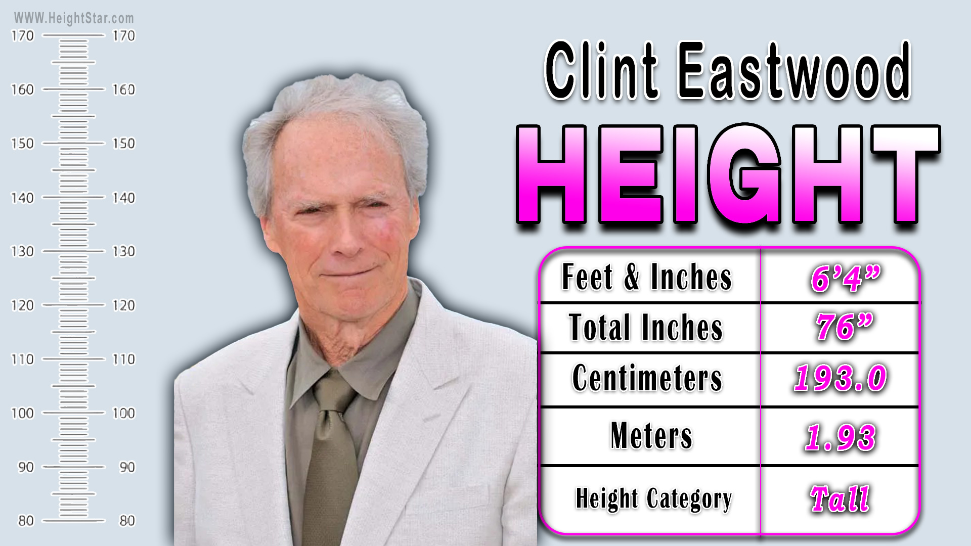 Clint Eastwood Height