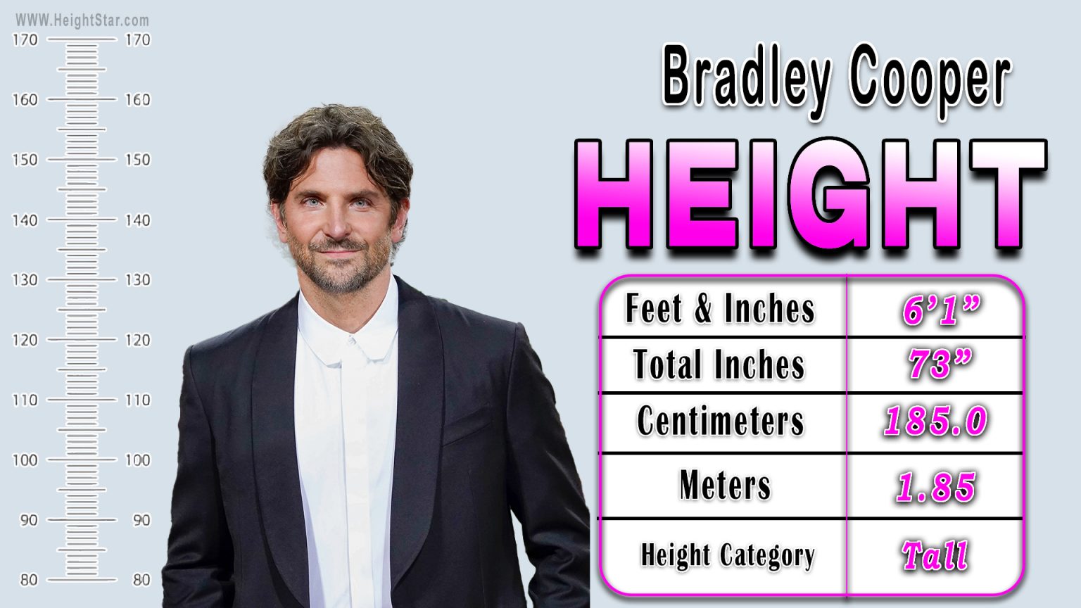 Bradley Cooper Height