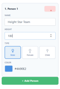 Height Comparison (With Visual View)
